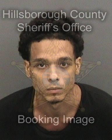 BRANDON LEBRON of TAMPA booked for