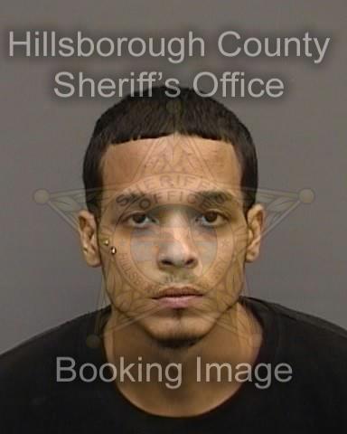 BRANDON LEBRON of TAMPA booked for
