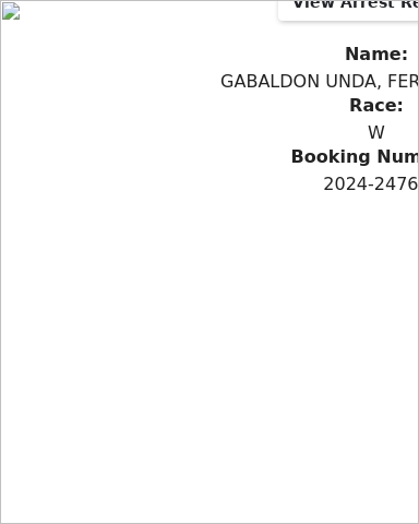 FERNANDO GABALDON-UNDA booked for 100,000.00