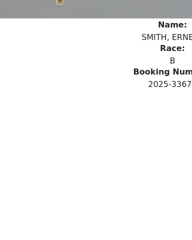 ERNEST-JR SMITH booked for 2,500.00