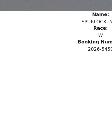 MAX SPURLOCK booked for 0.00